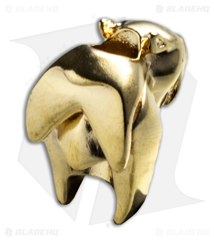 HEAdesigns Sabertooth Lanyard Bead - Chrome Gold - Blade HQ