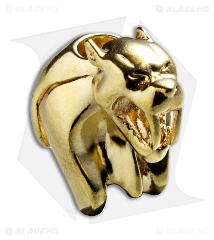 HEAdesigns Sabertooth Lanyard Bead - Chrome Gold - Blade HQ