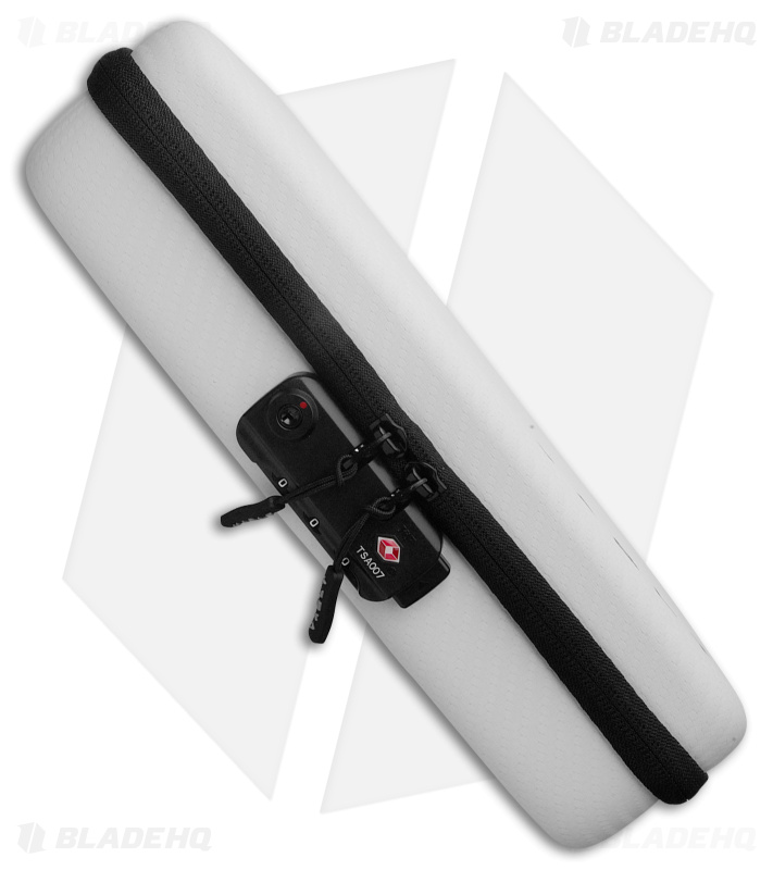 BRS Vault Secure Locking Knife Case White Carbon - Blade HQ