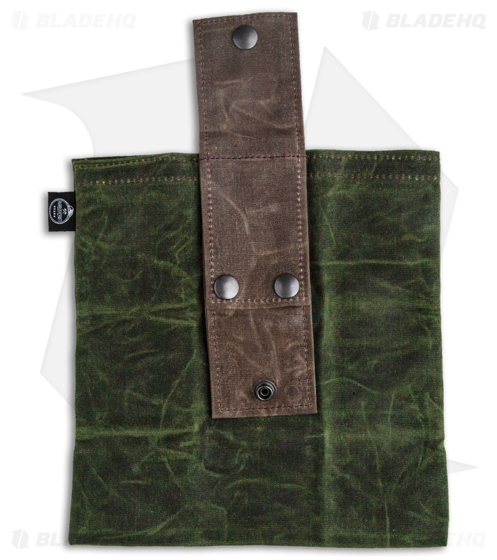 PNW Bushcraft Foraging Pouch - Brown/Green Canvas