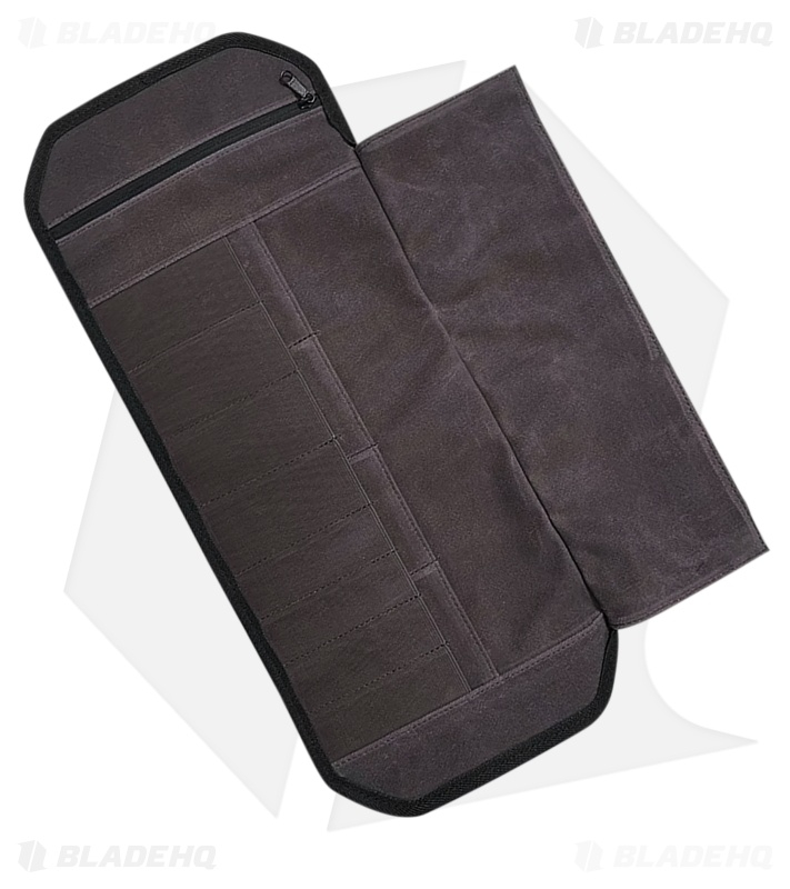 Roaring Fire Pioneer Mini Tool Roll Rustic Brown Waxed Canvas