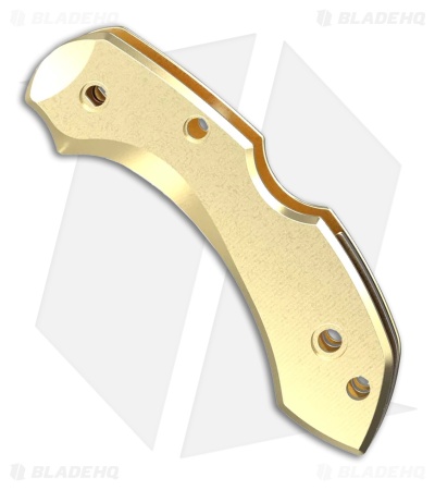 Flytanium Custom Scale Kit for Spyderco Dragonfly | Brass