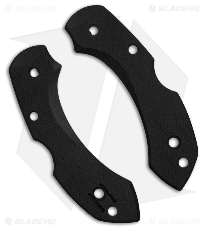 Flytanium G-10 Scales For Spyderco Dragonfly 2 - Pitch Black