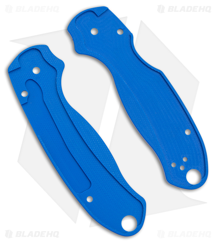 Flytanium Lotus Blue G-10 for Spyderco Para 3 - Blade HQ