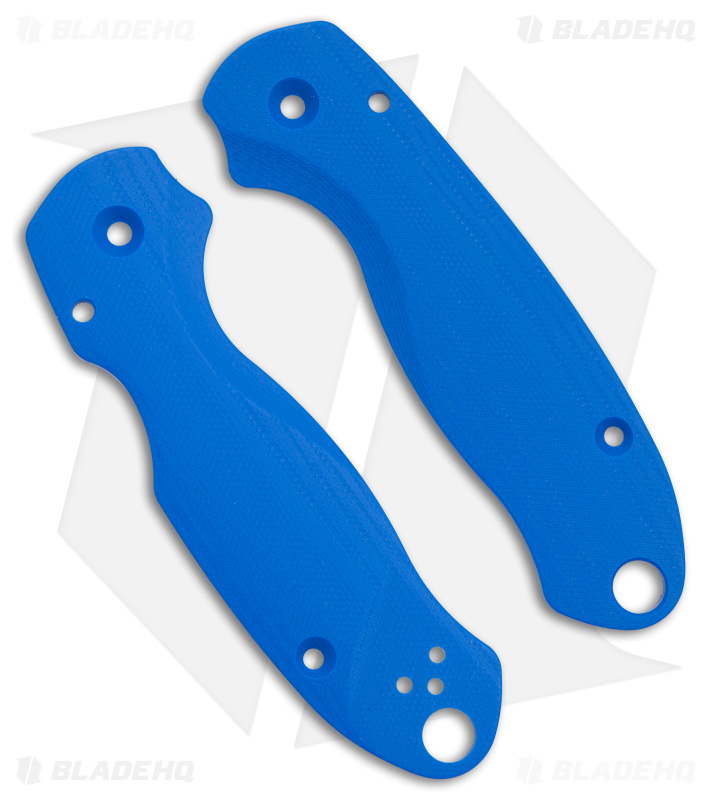Flytanium Lotus Blue G-10 for Spyderco Para 3 - Blade HQ