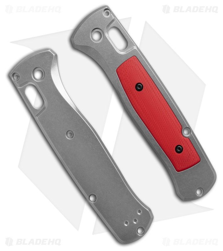 Flytanium Modulator Benchmade Bugout Inlay Fire Red G-10