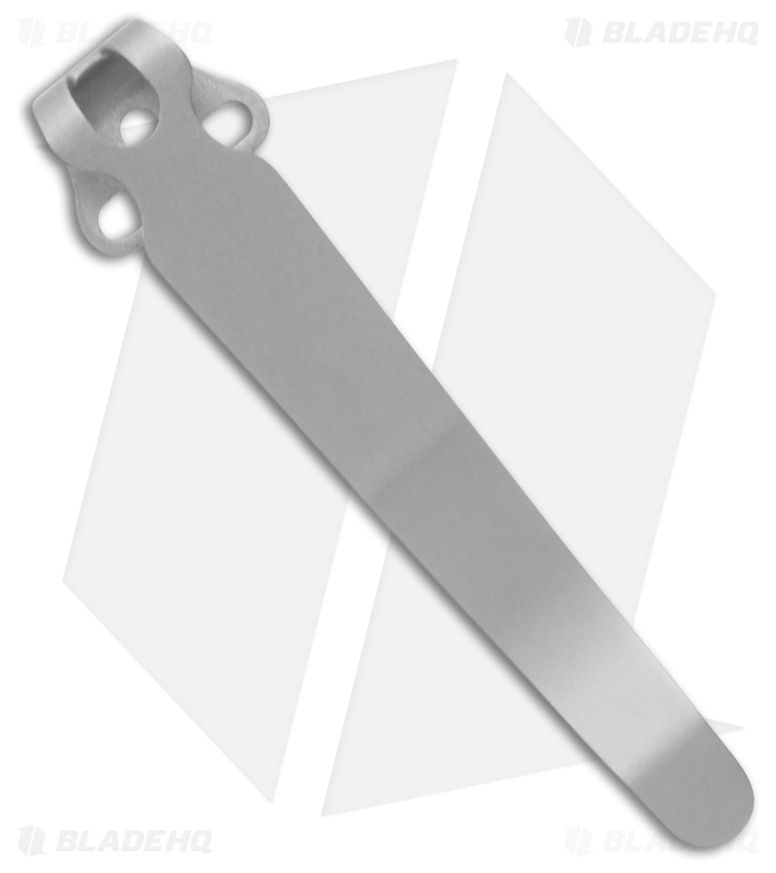 Flytanium Universal Titanium Long Pocket Clip | Bead Blast