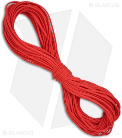 Red 550 Paracord Nylon Braided 7-Strand Core (100') USA - Blade HQ
