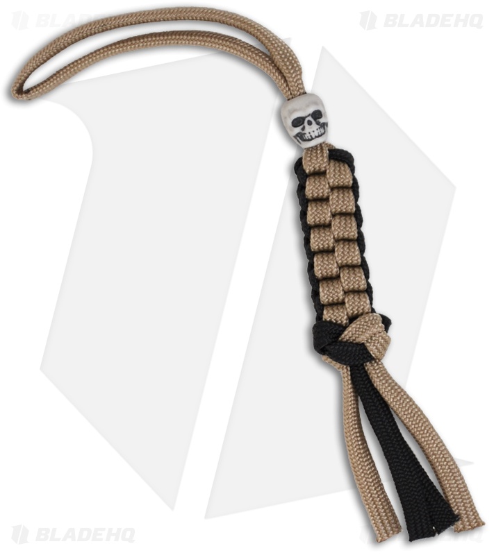 Para-Cord Wilson Tactical Lanyard Parachute Cord Tan & Black (Skull ...