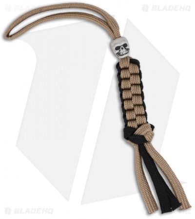 Para-Cord Wilson Tactical Lanyard Parachute Cord Tan & Black (Skull ...