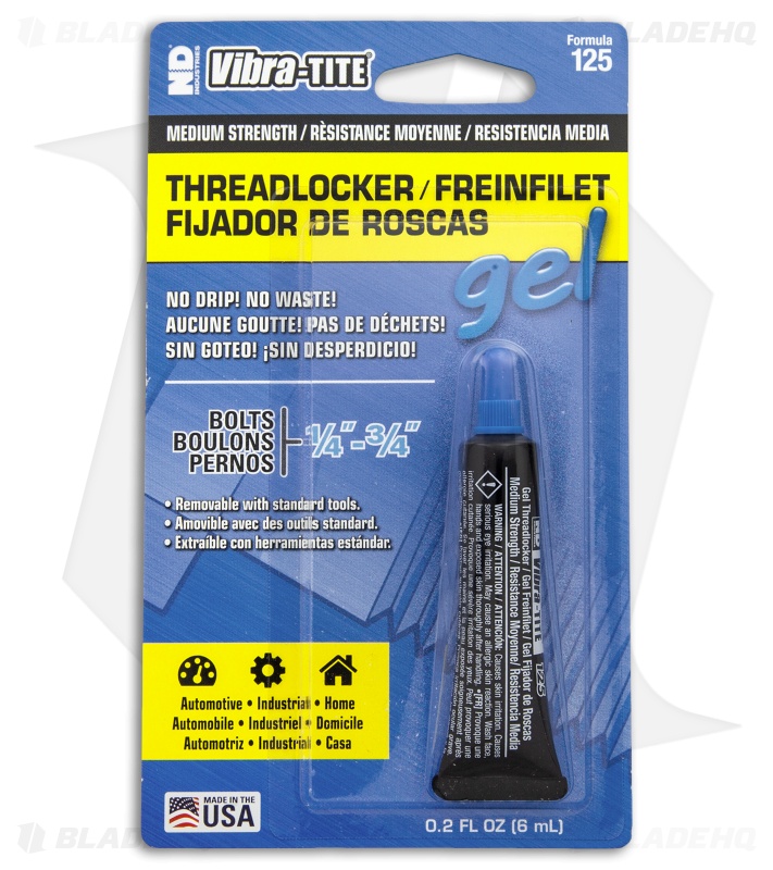 Sportsman's Bench Products Vibra-Tite Medium Strength Blue Threadlocker ...