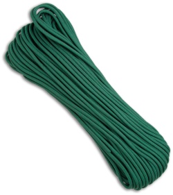 Hunter Green 550 Paracord Nylon Braided 7-Strand Core (100') USA - Blade HQ