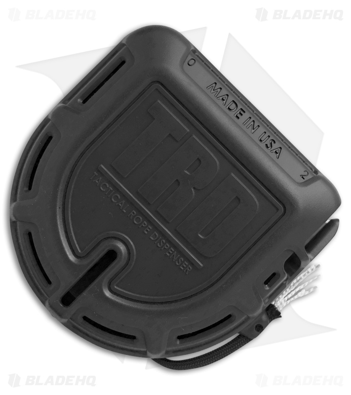 Atwood Tactical Rope Dispenser w/ 50 ft. of 550 Black Paracord (Black ...