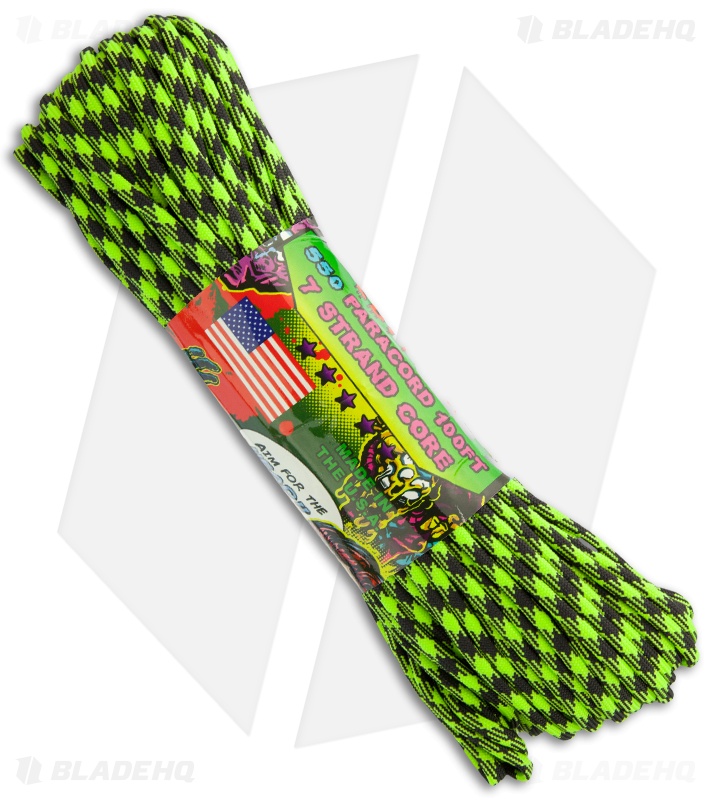 Zombie Edition Outbreak 550 Paracord Nylon Braided 7-Strand Core (100 ...