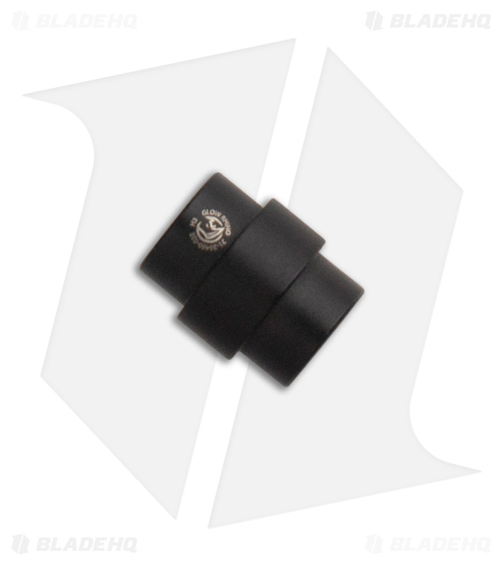 Flytanium + Glow Rhino Tritium Black Ti Lanyard Stopper for Spyderco ...