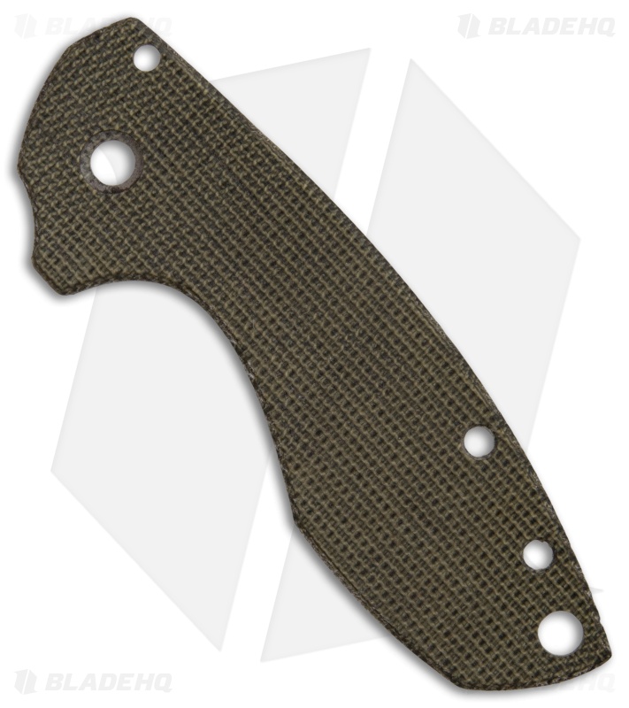 Karbadize CRKT Pilar Replacement Scales | OD Green Canvas Micarta