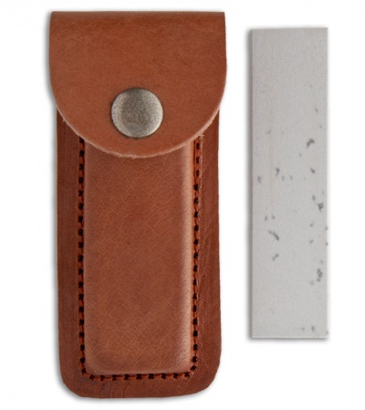 Dan's Soft Arkansas Pocket Whetstone w/ Sheath & Honing Oil (Small ...