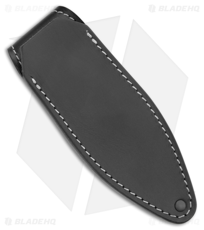MKM Leather Fixed Blade Magnetic Pocket Sheath - Black
