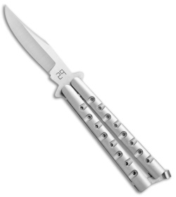 29 Knives Chris Olofson 3.75" Bowie Skeleton Bali Butterfly Knife *Used ...