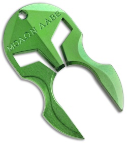 Andre de Villiers AdV Tactical Knuck - Green Ti - Blade HQ