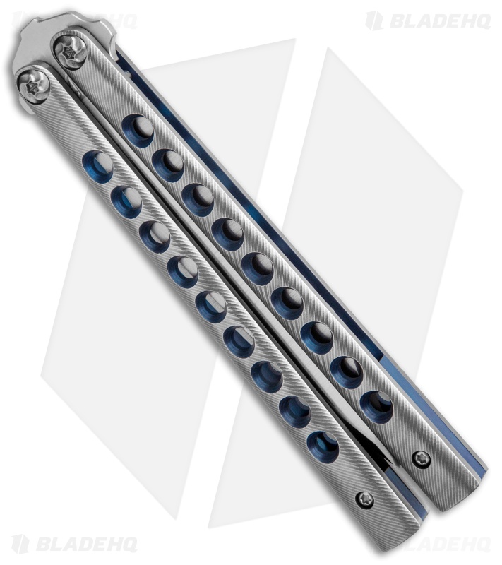 Biegler Bladeworks Custom Balisong Rockstyle 9 Holes Titanium (4.3 ...