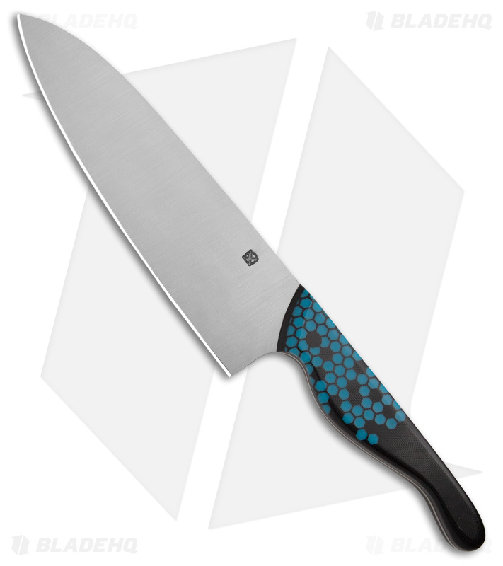 Blue Collar Blades Chef Knife Blue Hex Micarta - Blade HQ