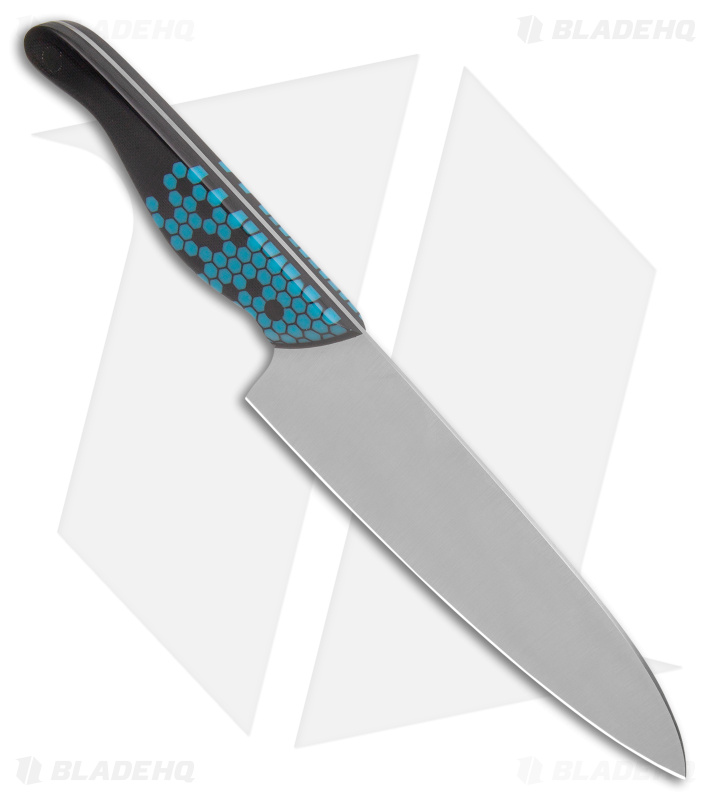 Blue Collar Blades Chef Knife Blue Hex Micarta - Blade HQ