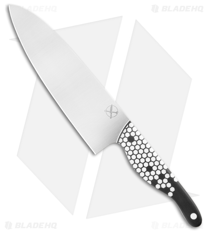 Blue Collar Blades Mule Chef Knife White/Black Hex Blade HQ