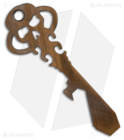 Chaves Knives Custom Skeleton Key Tool - Bronze Ti- Blade HQ