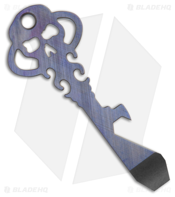 Chaves Knives Key Tool - Purple Anodized Ti - Blade HQ
