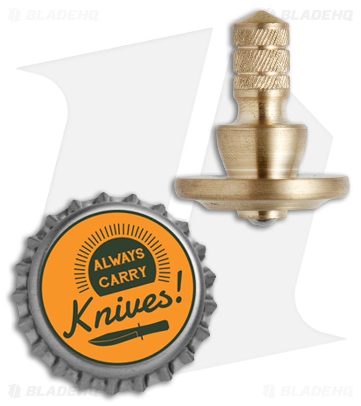 TW Bladeworks Custom Brass Spin Top #5 - Blade HQ