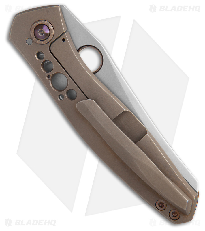 TuffKnives Geoff Blauvelt Prospect-V Bronze Ti - Blade HQ