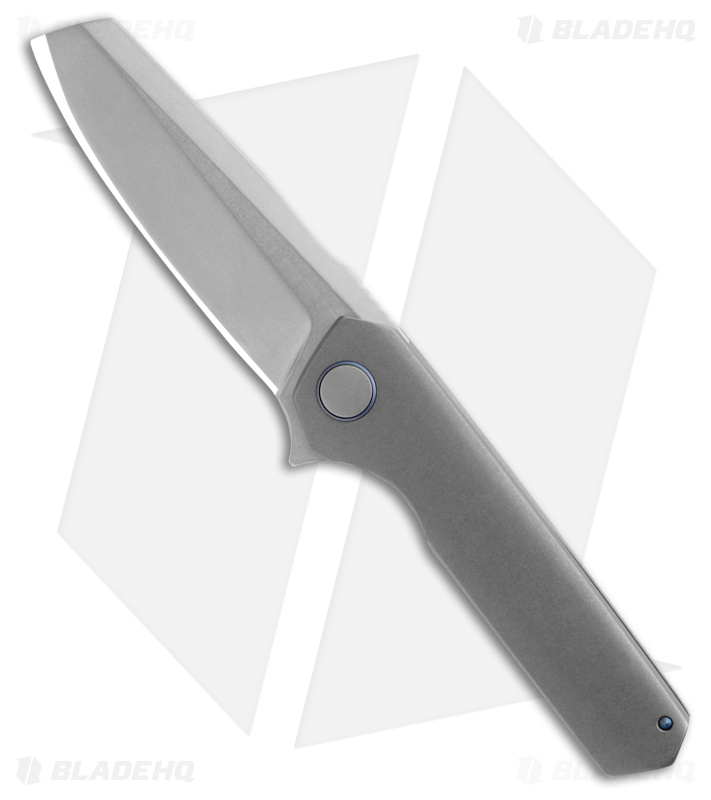 TuffKnives Blauvelt Slimfoot Mini Knife Gray Ti - Blade HQ