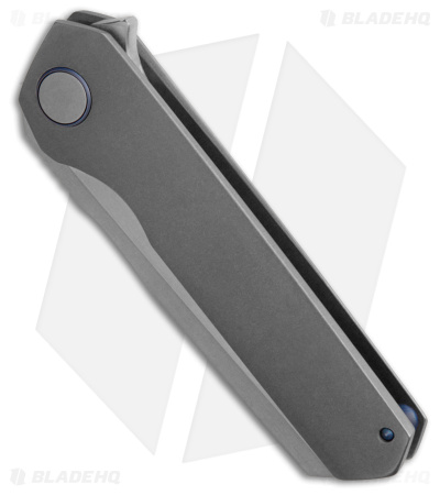 TuffKnives Blauvelt Slimfoot Mini Knife Gray Ti - Blade HQ