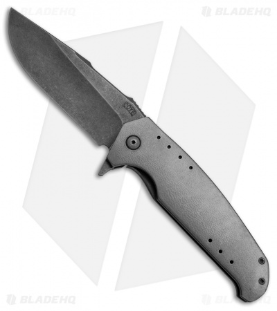 Bill Coye Whiskey 2 Flipper Knife Orange Peel Ti (4.25" Acid SW ...