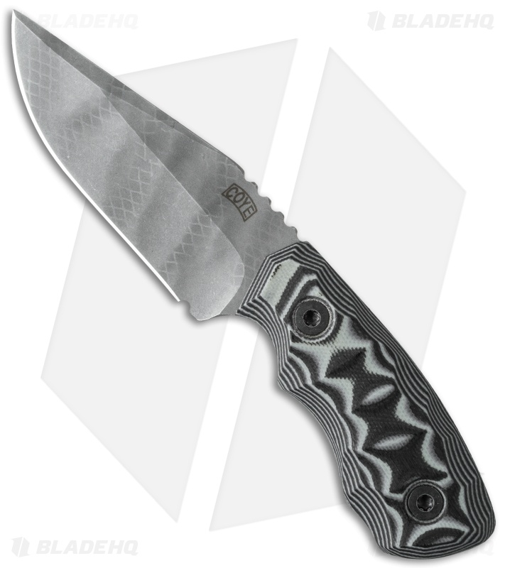 Bill Coye ForeRunner Fixed Blade Knife G-10 (3.25" Gray) - Blade HQ