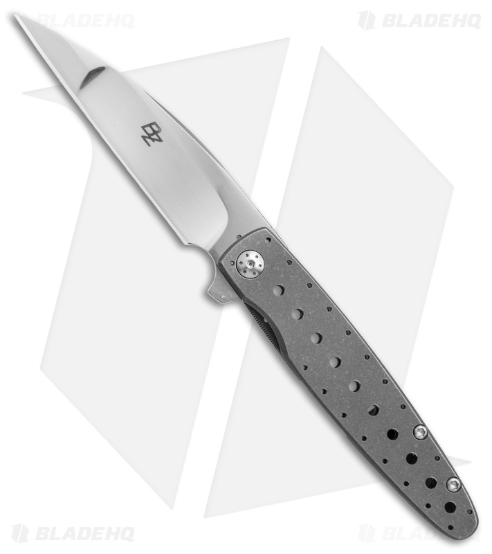 Brad Zinker Wharncliffe Flipper Knife Skeletonized Ti (3.25" Polish ...