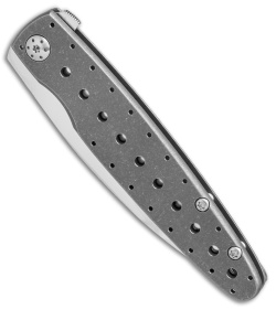 Brad Zinker Wharncliffe Flipper Knife Skeletonized Ti (3.25" Polish ...