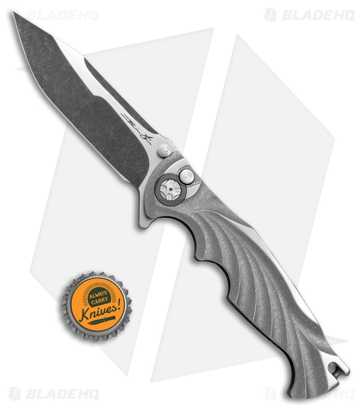 Brian Tighe Custom Tighe Breaker Integral Knife Titanium (4" Acid Wash ...