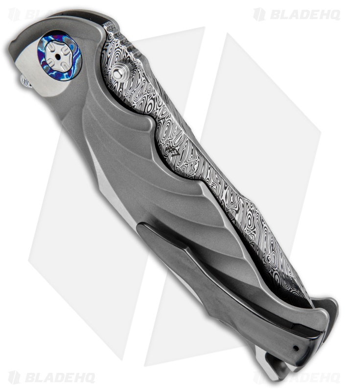 Brian Tighe Custom Tighe Breaker Integral Knife Titanium (4" Damasteel ...