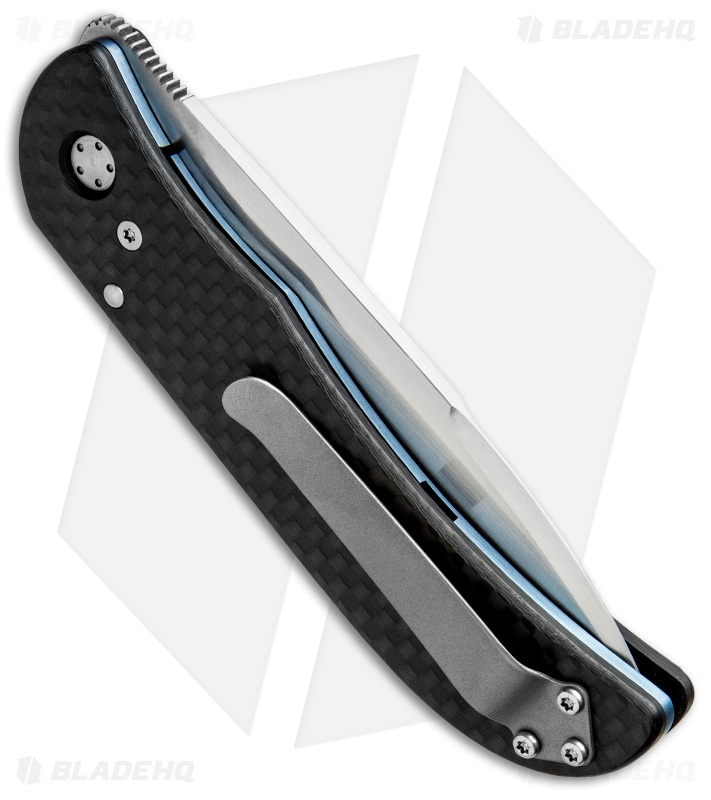 Burger Knives Custom LEXK Liner Lock Knife Carbon Fiber (3.25" Satin ...