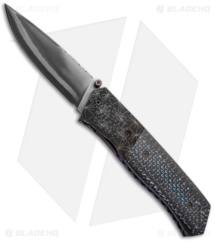 Burr Oak Knives Splinter Knife Carbon Fiber (3.38" San Mai) - Blade HQ