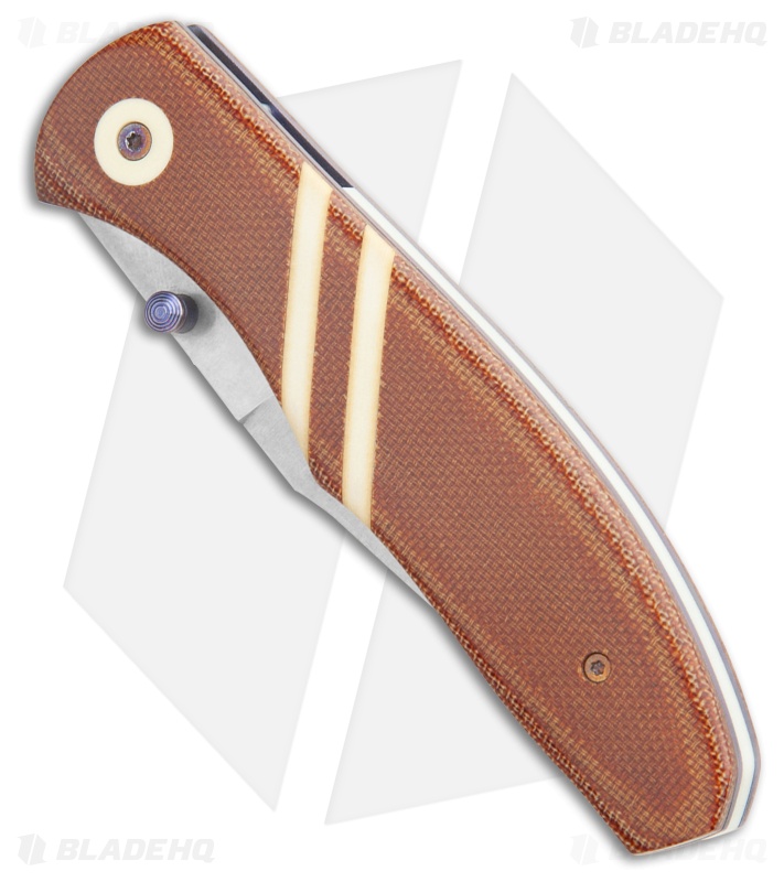 Chuck Gedraitis Slim Rude Boy Micarta 3.25" AEBL - Blade HQ