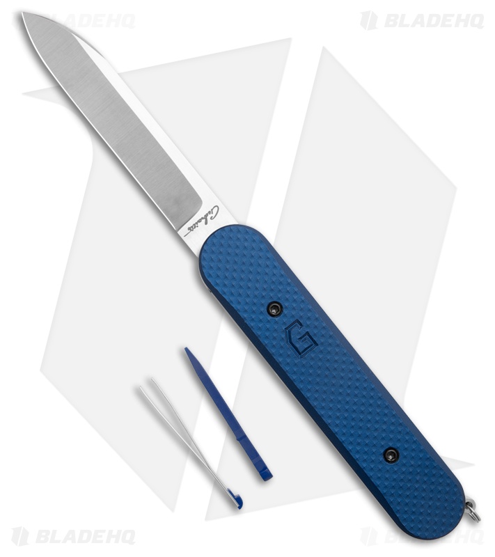 Chuck Gedraitis Swiss Army Switchblade Automatic Knife Blue Al (3.25 ...