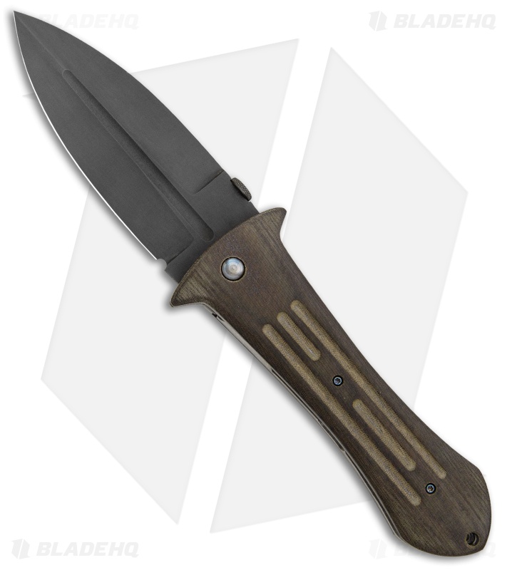Gedraitis Knives Custom Pocket Smatchet Liner Lock Knife OD Green ...