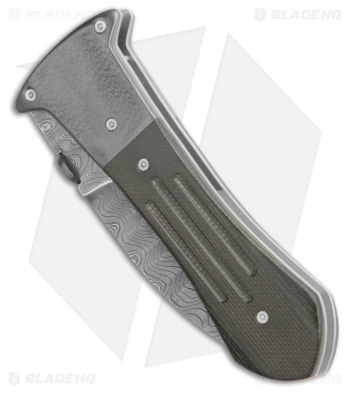 Gedraitis Knives Custom Small Pocket Smatchet Green Blade HQ
