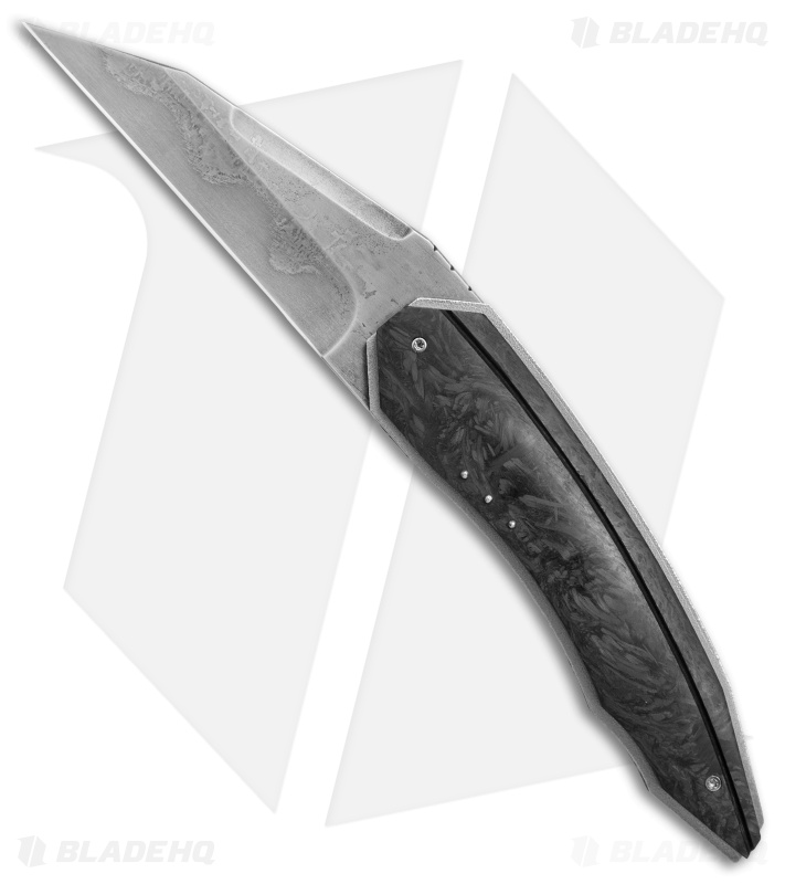 Corrie Schoeman D-Fuse Flipper Knife Marble CF Ruby/Citrine (3.25 ...