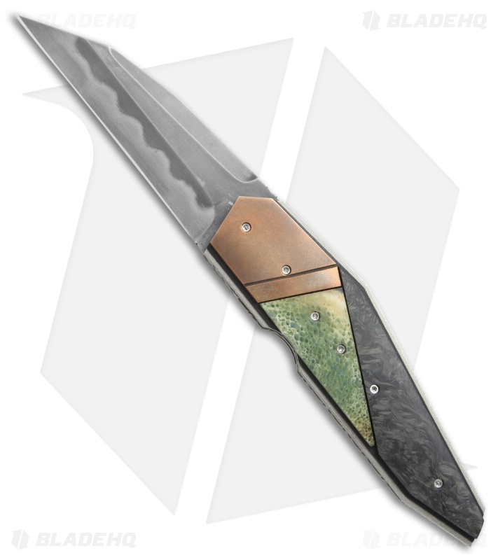 Corrie Schoeman D-Fuse Knife | Bone/Carbon Fiber + Hamon | Blade HQ