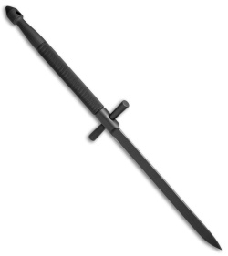 Crawford Custom Spanish Dagger Fixed Blade Knife (6" Black DLC) - Blade HQ