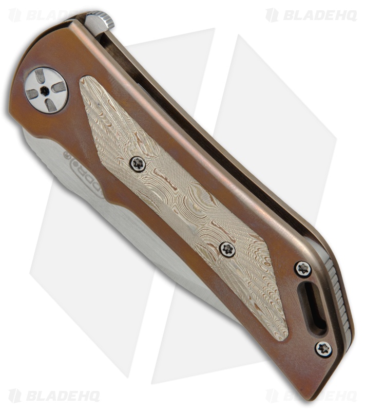 Darrel Ralph DDR Custom Dominator Level 2 Knife Bronzed Ti/Mokume (3.75 ...